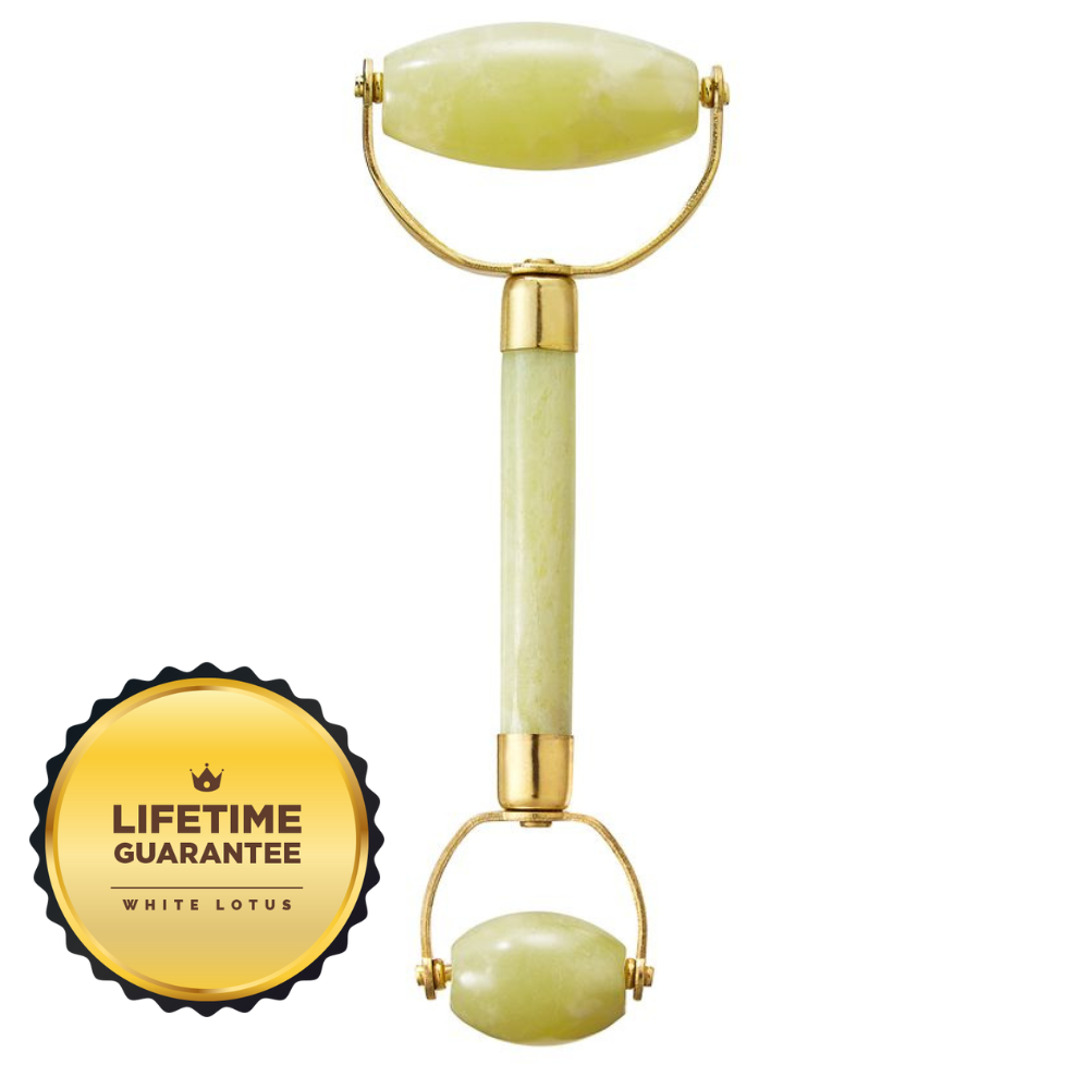 Natural Chemical Free Jade Crystal Roller in a silk lined Box